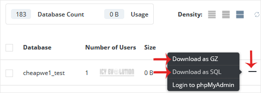 How to Download a Database Backup from DirectAdmin - Knowledgebase - Icy Evolution