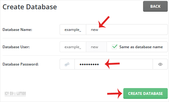 How to Create a Database in DirectAdmin - Knowledgebase - Icy Evolution