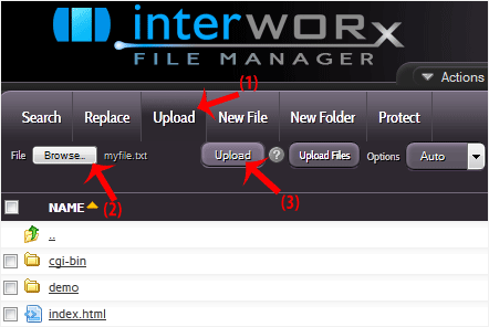 How to Upload Files via the SiteWorx File Manager - Knowledgebase - Icy Evolution