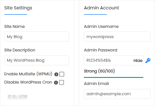 How to Install WordPress via Softaculous in cPanel - Knowledgebase - Icy Evolution